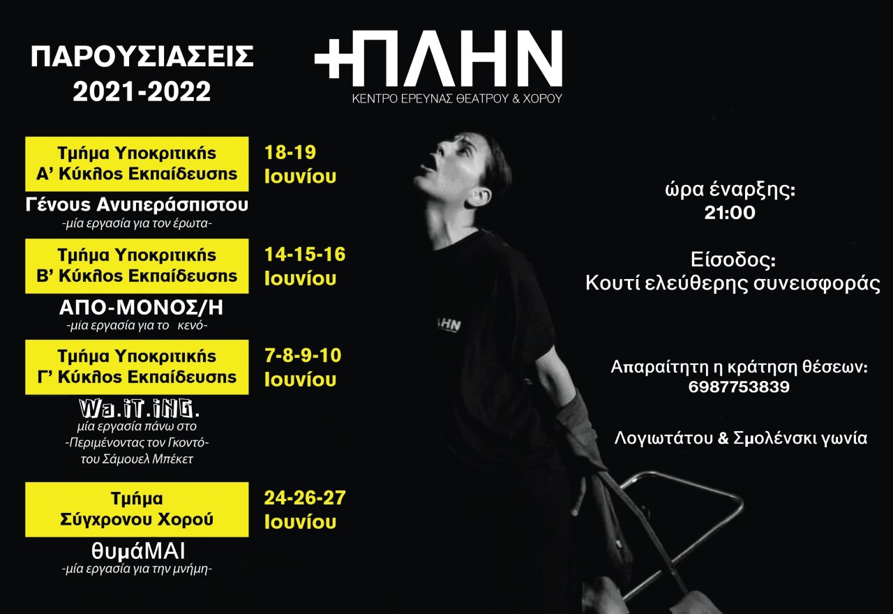 Παρουσιάσεις Εργασιών – Ιούνιος 2022 από το Κέντρο Έρευνας Θεάτρου ...