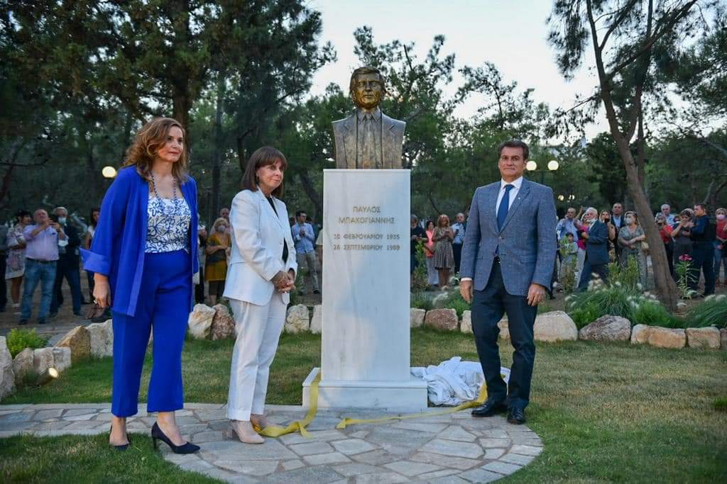 Ψυχικό: Έγιναν τα αποκαλυπτήρια της προτομής του Παύλου Μπακογιάννη ...