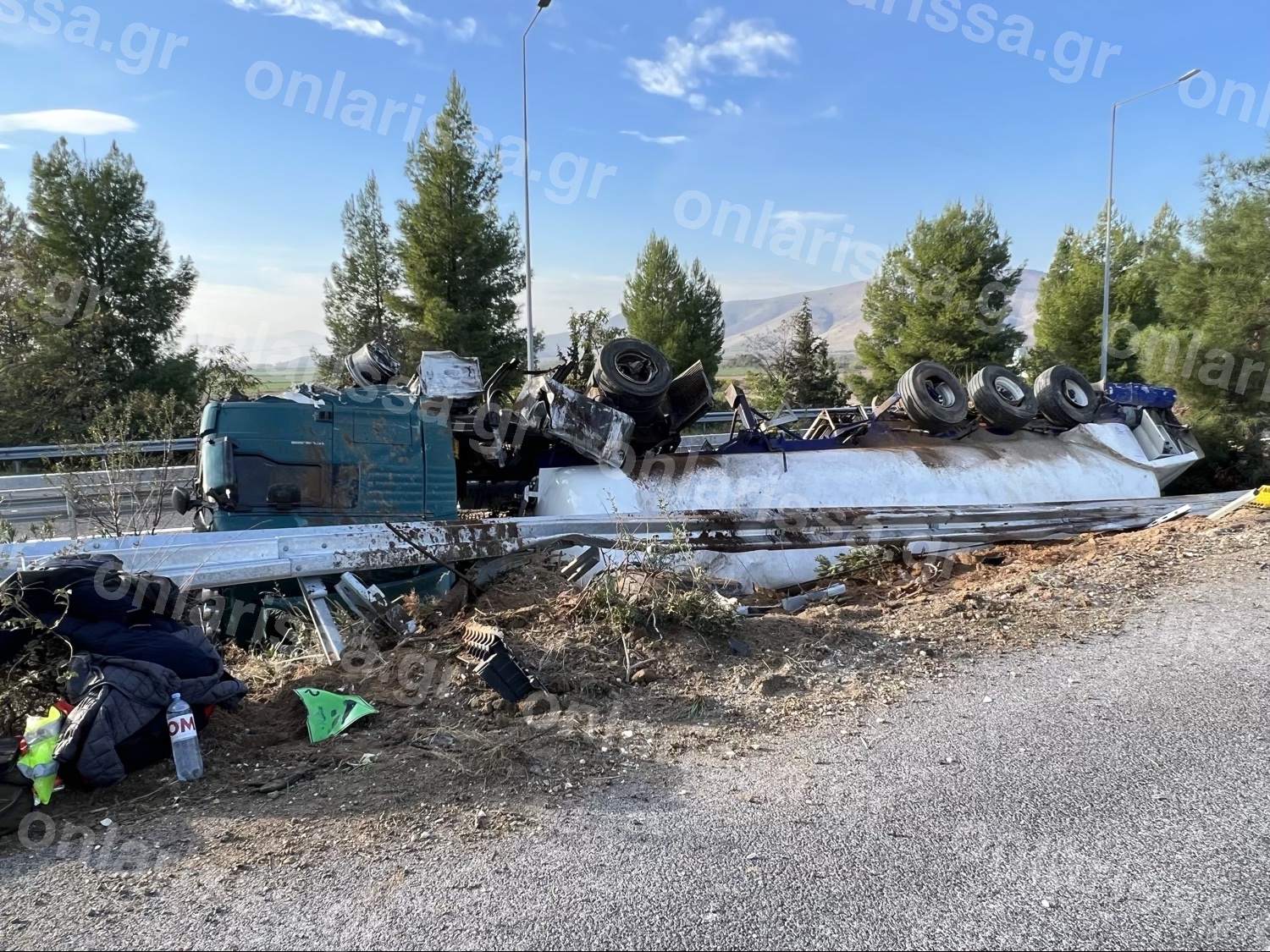 Λάρισα: Προκαταρκτική έρευνα για το τροχαίο με το βυτιοφόρο που ...