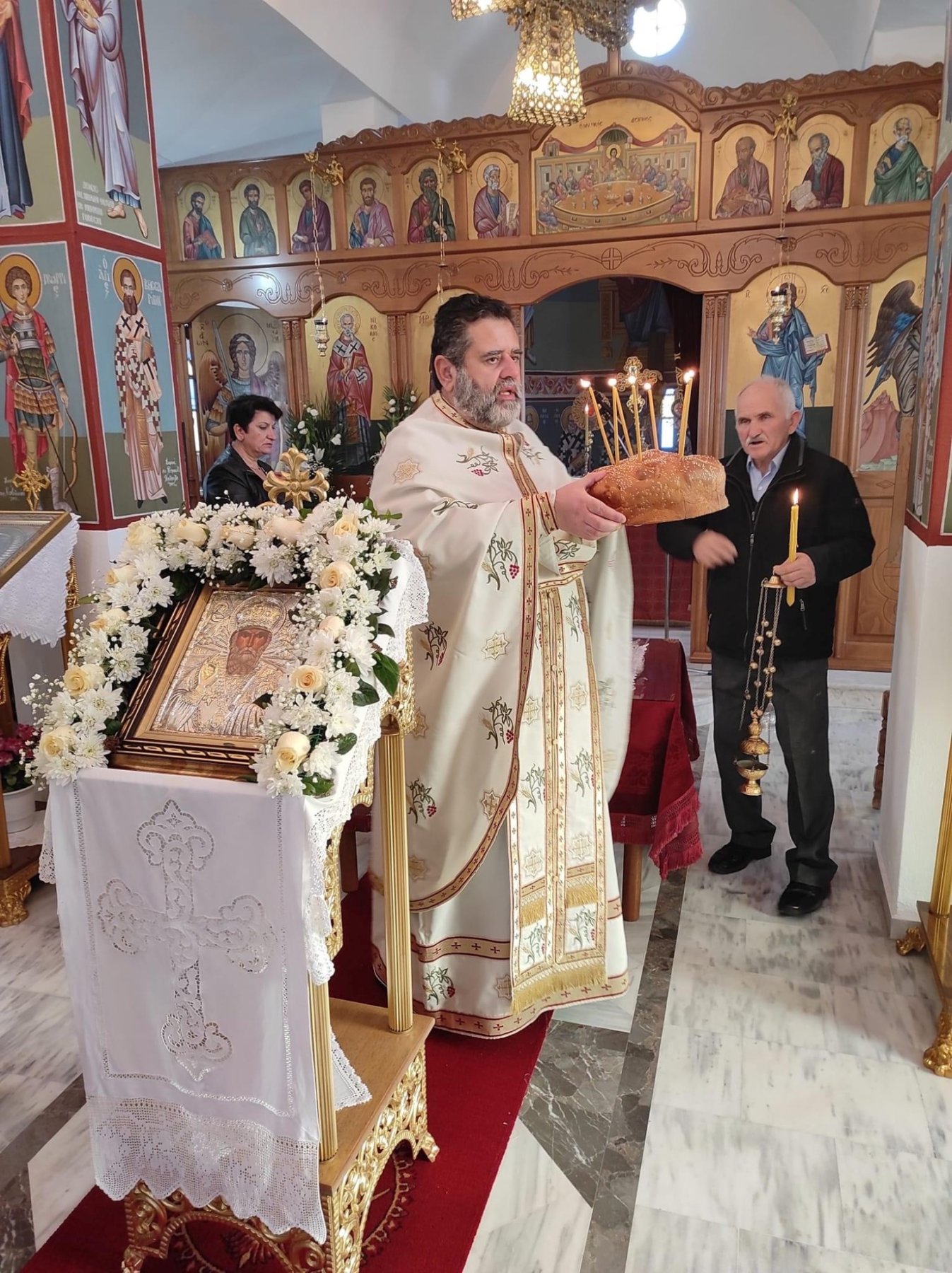 Στον εορτασμό του Αγίου Νικολάου, στην Περαχώρα ο δήμαρχος Τυρνάβου Γ ...