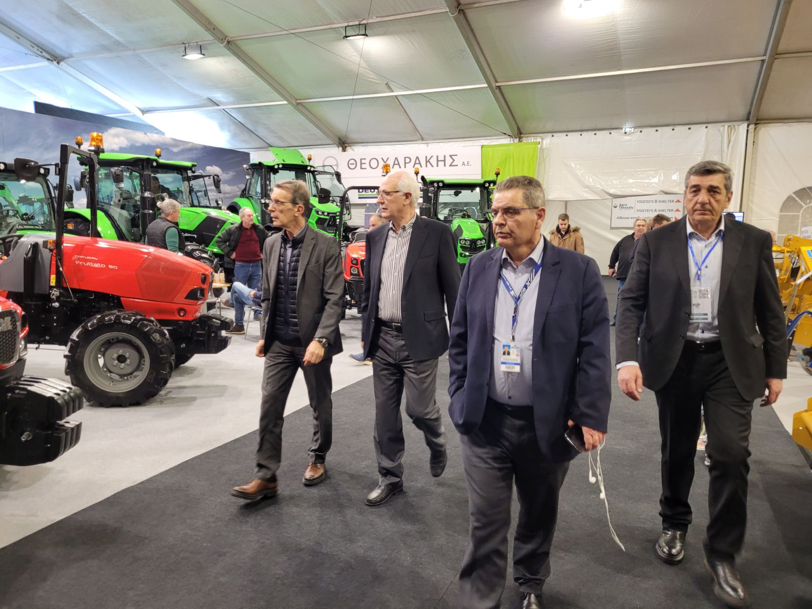 Λάρισα: Ξεναγήθηκαν στους χώρους της Agrothessaly Καλογιάννης, Τζήκας ...