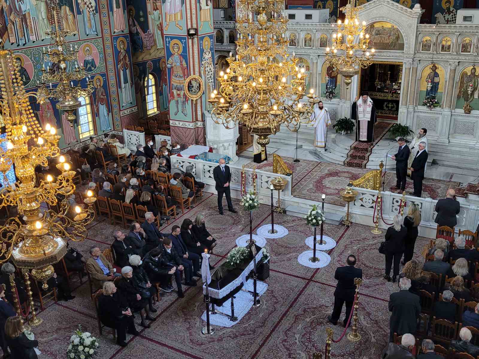 Θλίψη στην κηδεία του Λαρισαίου γιατρού και καθηγητή παθολογίας, Θωμά ...