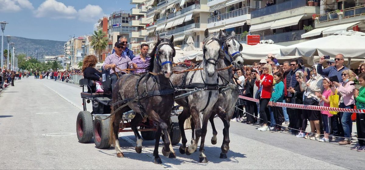 Ιππείς και αμαξάδες έδωσαν ραντεβού στον Βόλο – Εντυπωσιακή παρέλαση ...
