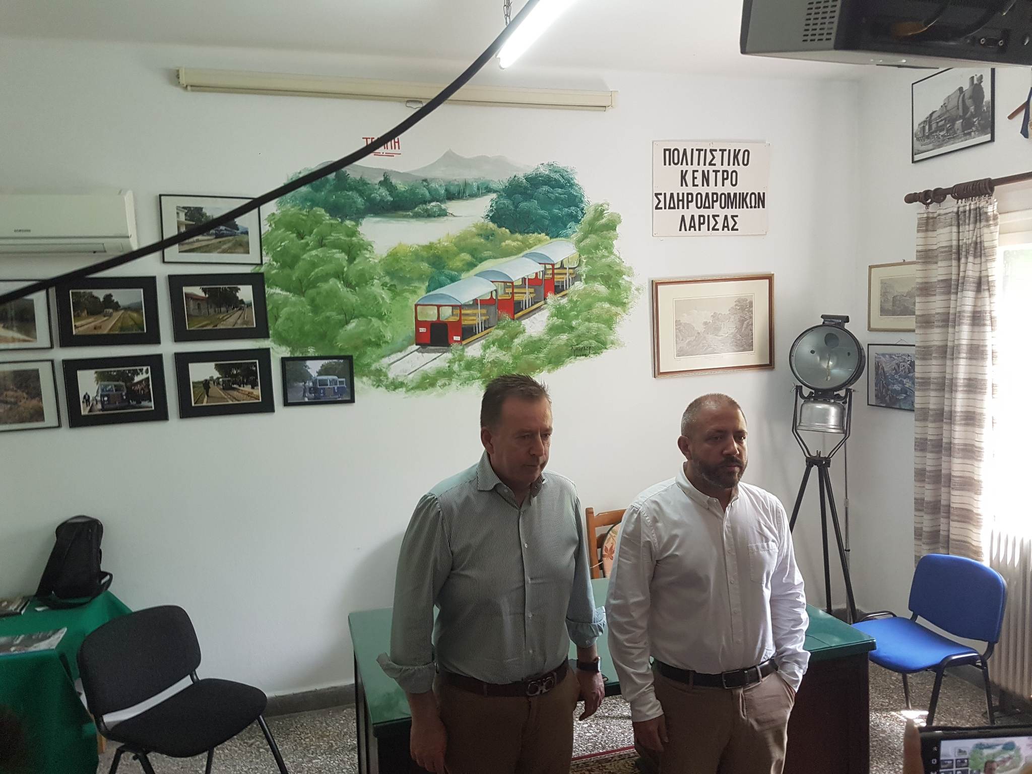 Στο μηχανοστάσιο του ΟΣΕ Κόκκαλης και Μεϊκόπουλος: Χρέος μας να μην ...