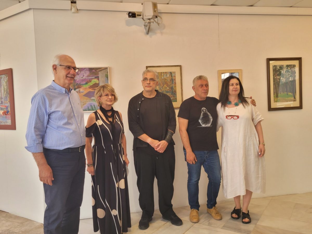 Εγκαινιάστηκε η έκθεση των έργων Λάμπρου Ορφανού και Έλλης - Μουρέλου ...