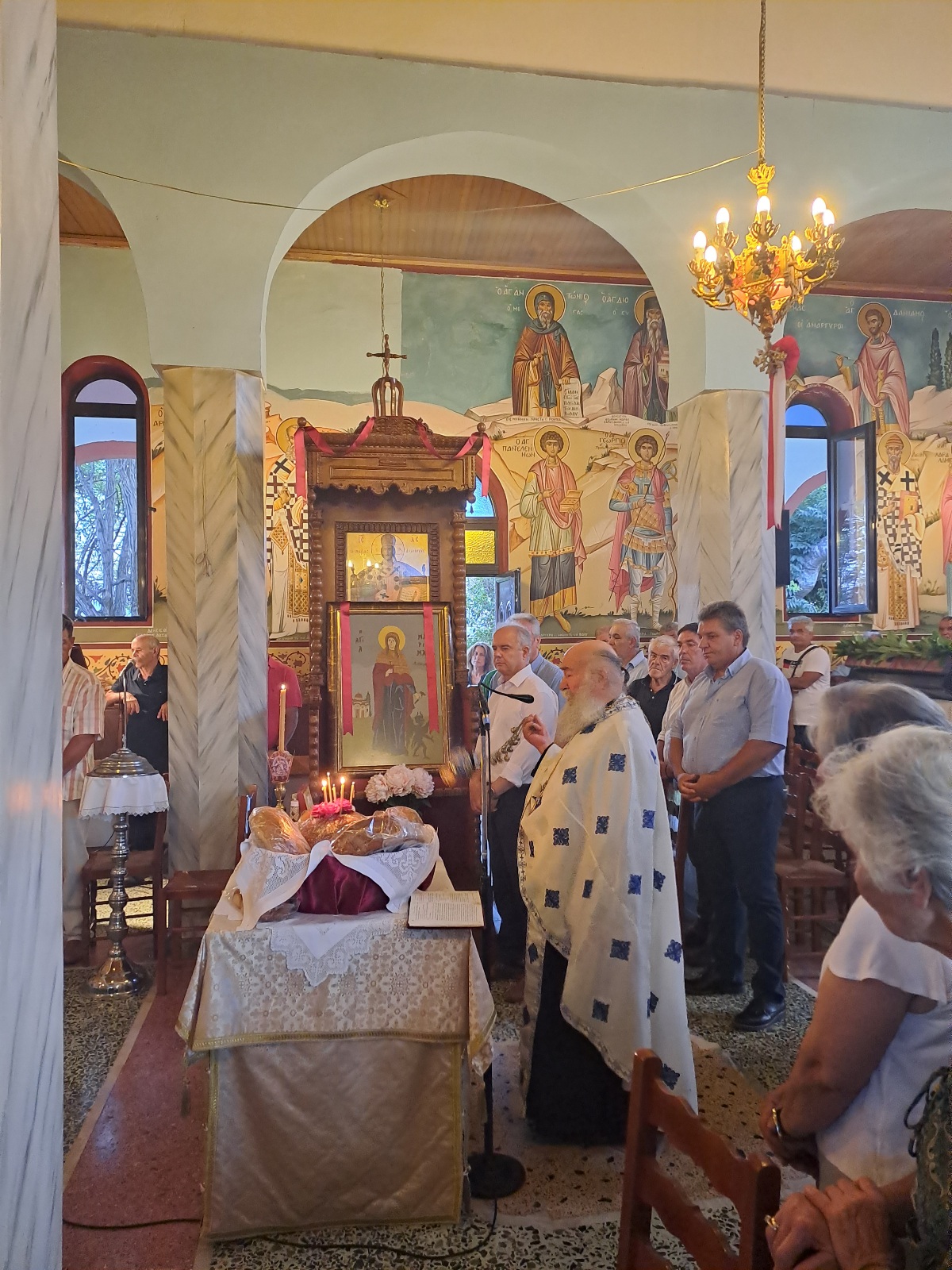 Με Πανηγυρικό Εσπερινό τίμησαν την Αγία Μαρίνα στην Αιγάνη - ONLARISSA ...