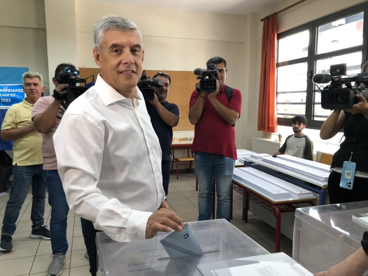 Στην κάλπη με αισιοδοξία ο Κώστας Αγοραστός: «Ψηφίζουμε για τη Θεσσαλία ...