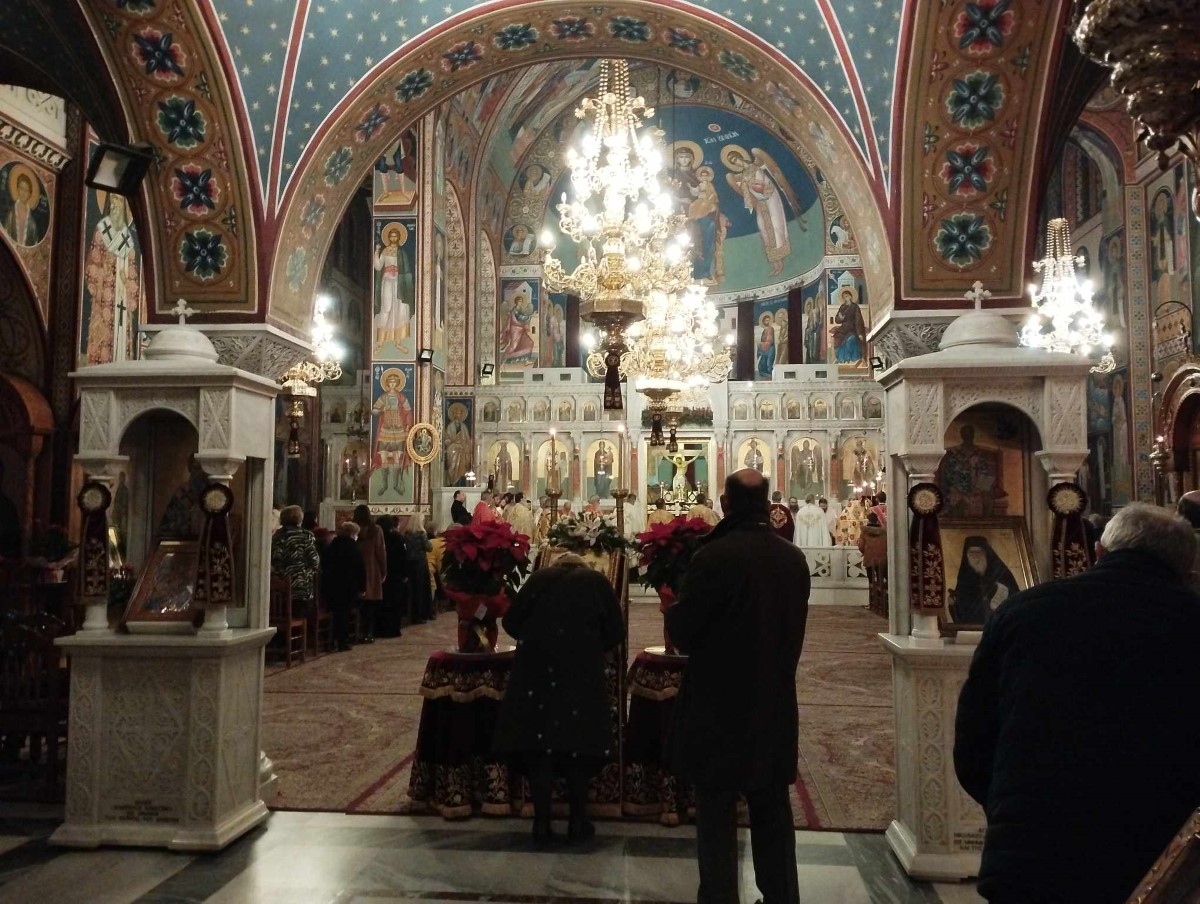 Τελέστηκε με κατάνυξη ο Μέγας Πανηγυρικός Εσπερινός των Χριστουγέννων ...