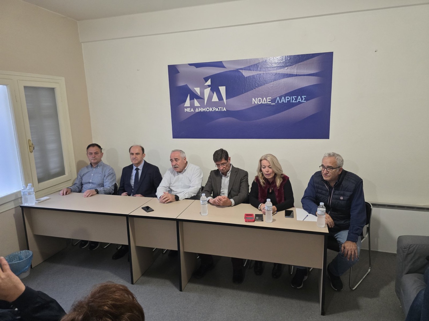 Στα γραφεία της ΔΕΕΠ ΝΔ Λάρισας οι υποψήφιοι ευρωβουλευτές Θεόφιλος ...