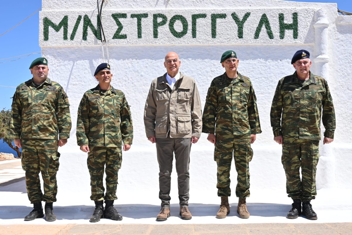 Επιτηρητικά φυλάκια Στρογγύλης και Ρω επισκέφτηκε ο Νίκος Δένδιας ...
