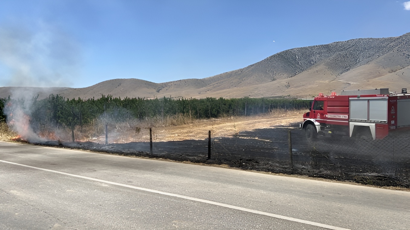 Συναγερμός για φωτιά έξω από τον Τύρναβο - Άμεσα τα αντανακλαστικά της ...