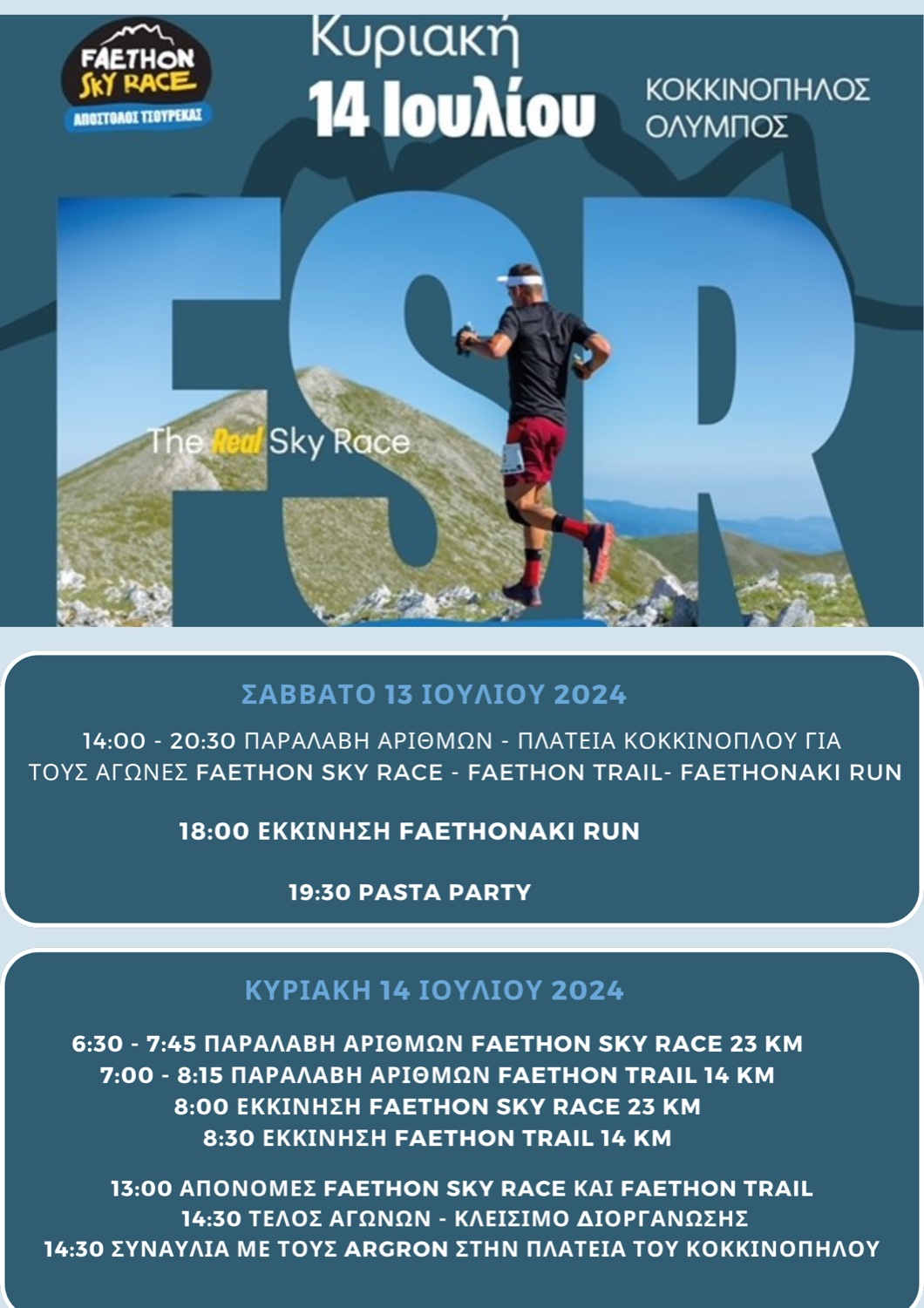 Το πρόγραμμα του 13ου Faetheon Sky Rarce «Απόστολος Τσουρέκας ...