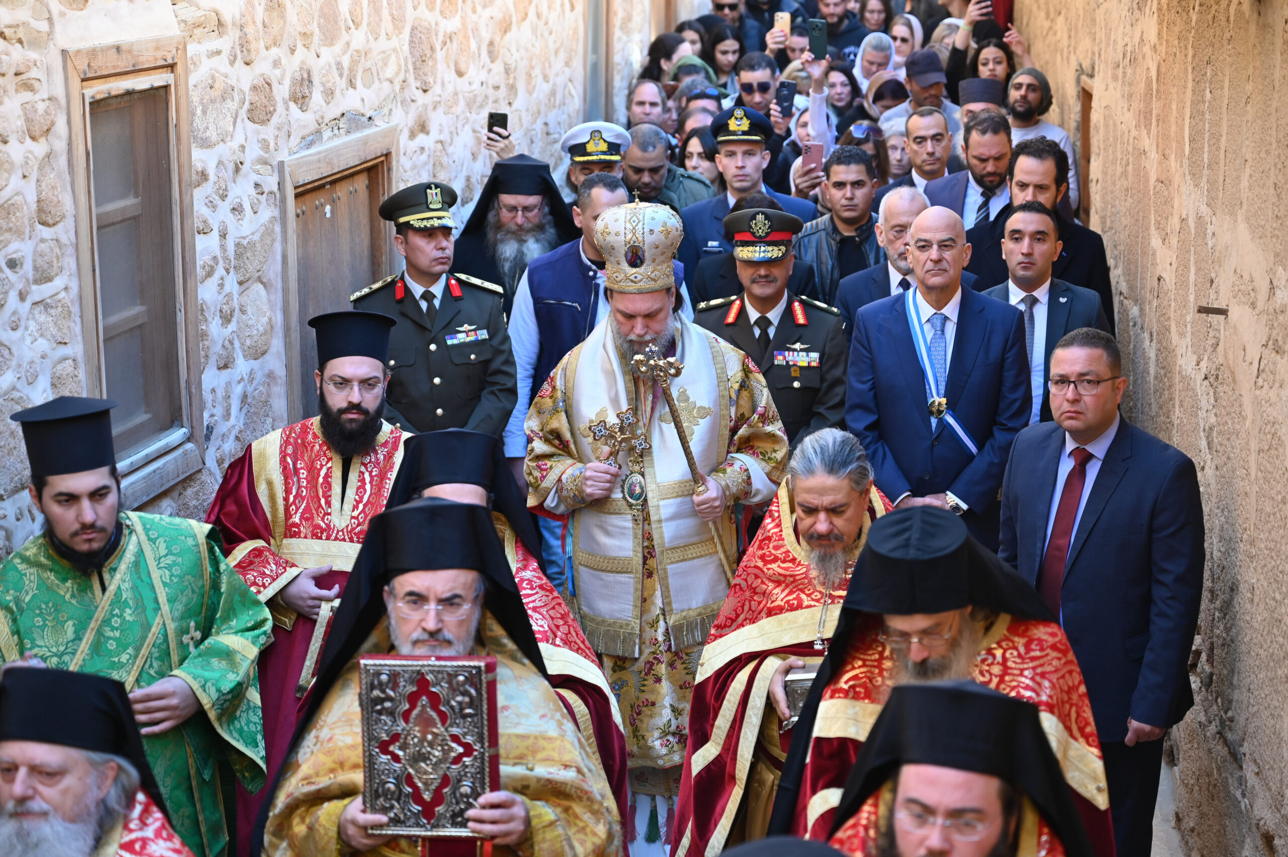 Όρος Σινά: Στον εορτασμό της Ιεράς Μονής της Αγίας Αικατερίνης ο Ν ...