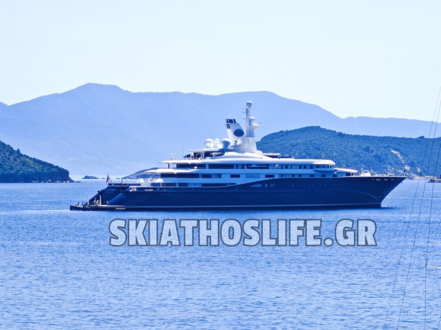 «Έδεσε» στη Σκιάθο η θαλαμηγός του Σεΐχη Αλ Θάνι (φωτό) - ONLARISSA.GR ...