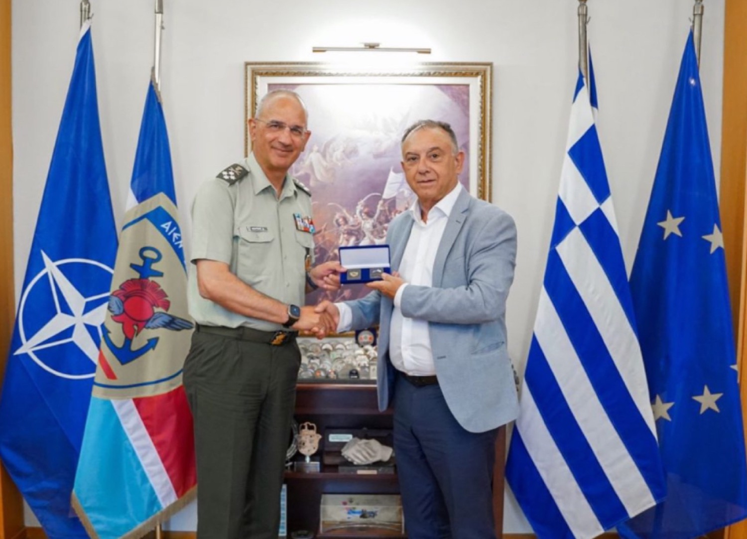 Συνάντηση Κέλλα με Αρχηγό ΓΕΕΘΑ: Η Λάρισα παραμένει ισχυρή με το νέο ...